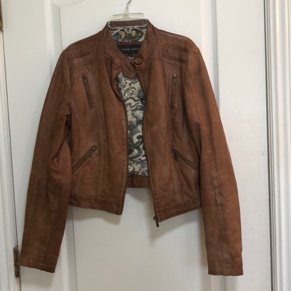 Black Rivet | Jackets & Coats | Vintage Leather Jacket | Poshmark